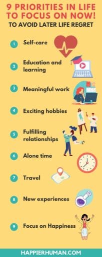 9 Priorities in Life You Need to Focus On - Happier Human