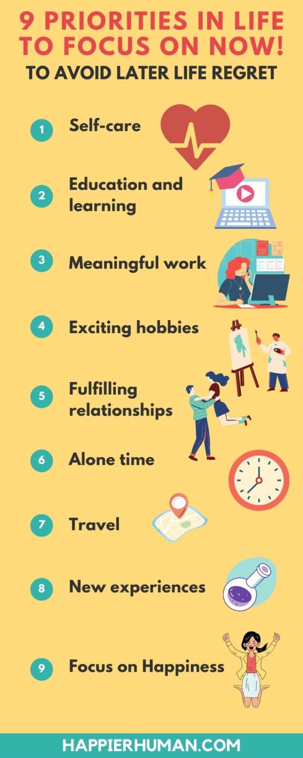 9 Priorities in Life You Need to Focus On - Happier Human