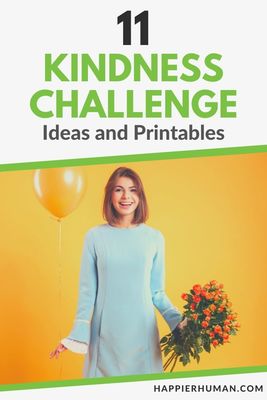 11 Kindness Challenge Ideas and Printables for 2024 - Happier Human