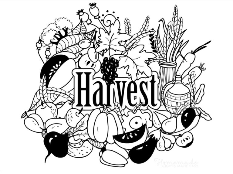 57 Free Printable Thanksgiving Coloring Pages for Adults - Happier Human