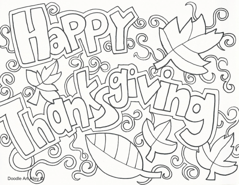 41 Free Printable Thanksgiving Coloring Pages for Adults - Happier Human