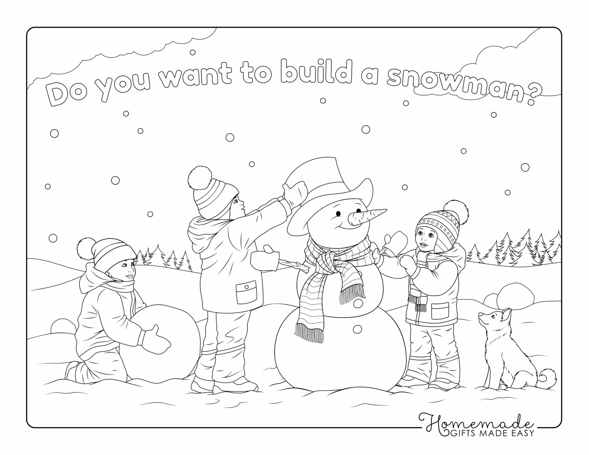47 Free Winter Coloring Pages for Adults and Kids