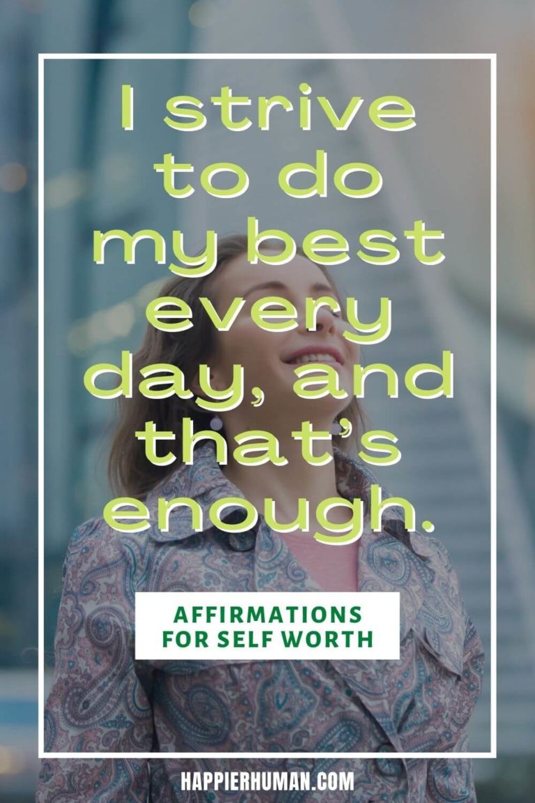 70 Affirmations for Self Worth and Love Yourself More - Happier Human