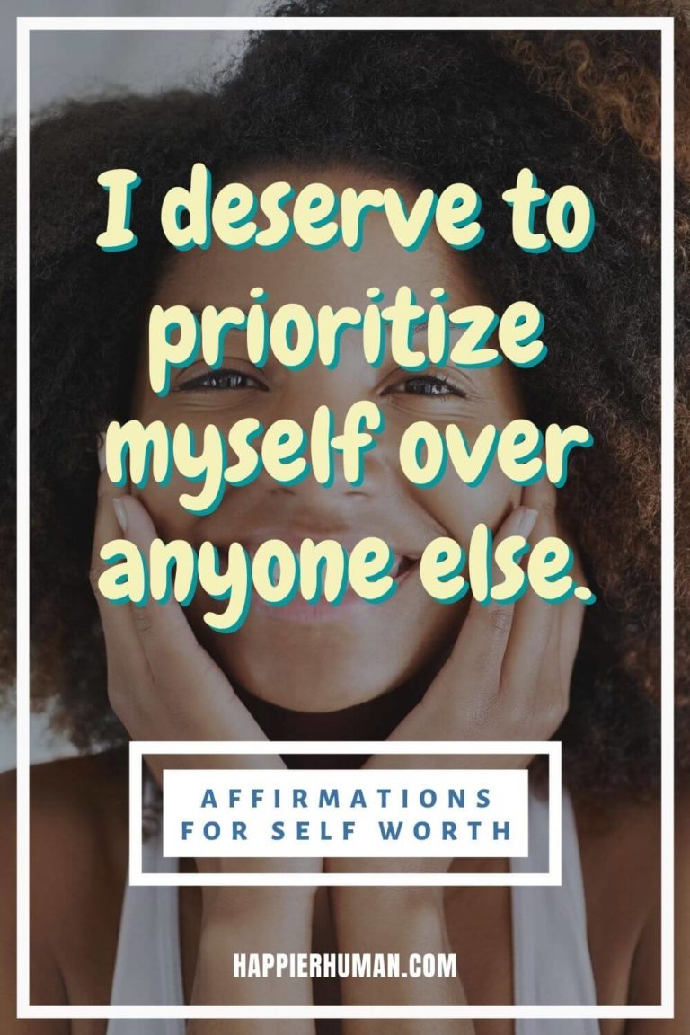 70 Affirmations for Self Worth and Love Yourself More - Happier Human