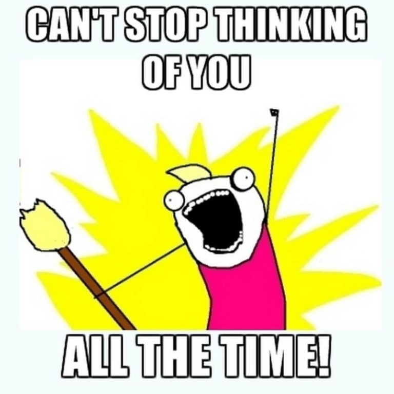 37 Funny Thinking About You Memes for 2025 - Happier Human