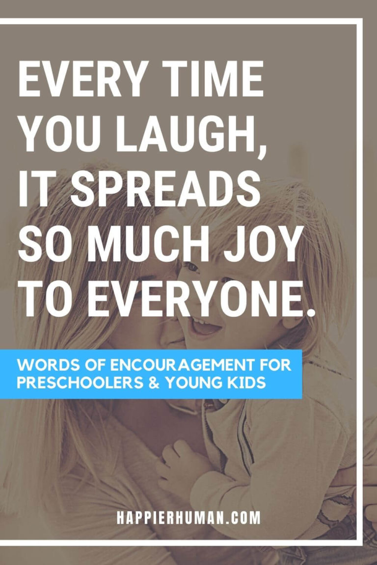 103 Positive Words of Encouragement for Preschoolers & Young Kids ...
