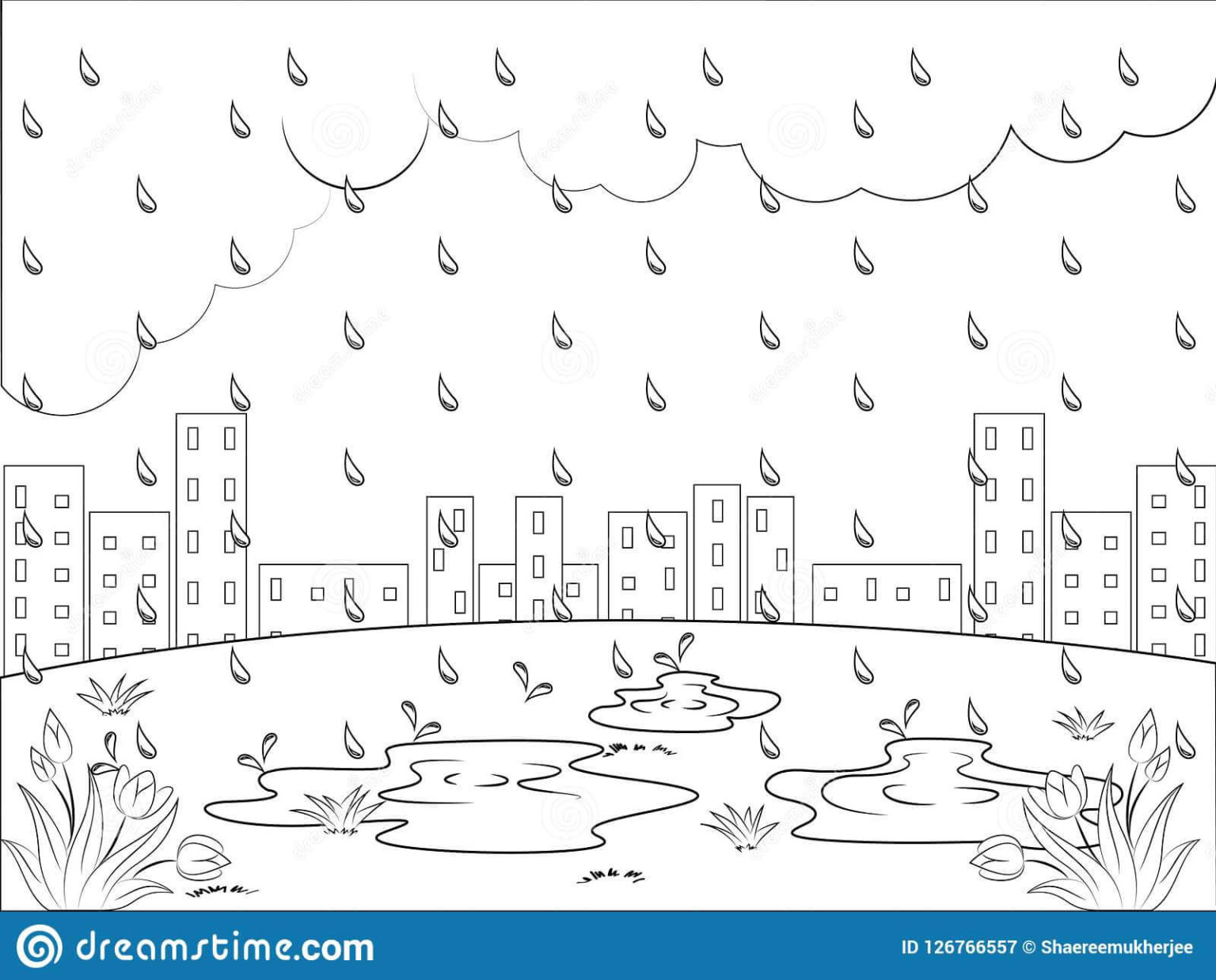 15 Printable Rainy Day Coloring Pages for 2022 - Happier Human