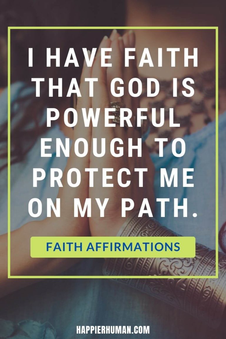 60 Faith Affirmations to Trusting in a Higher Power - Happier Human
