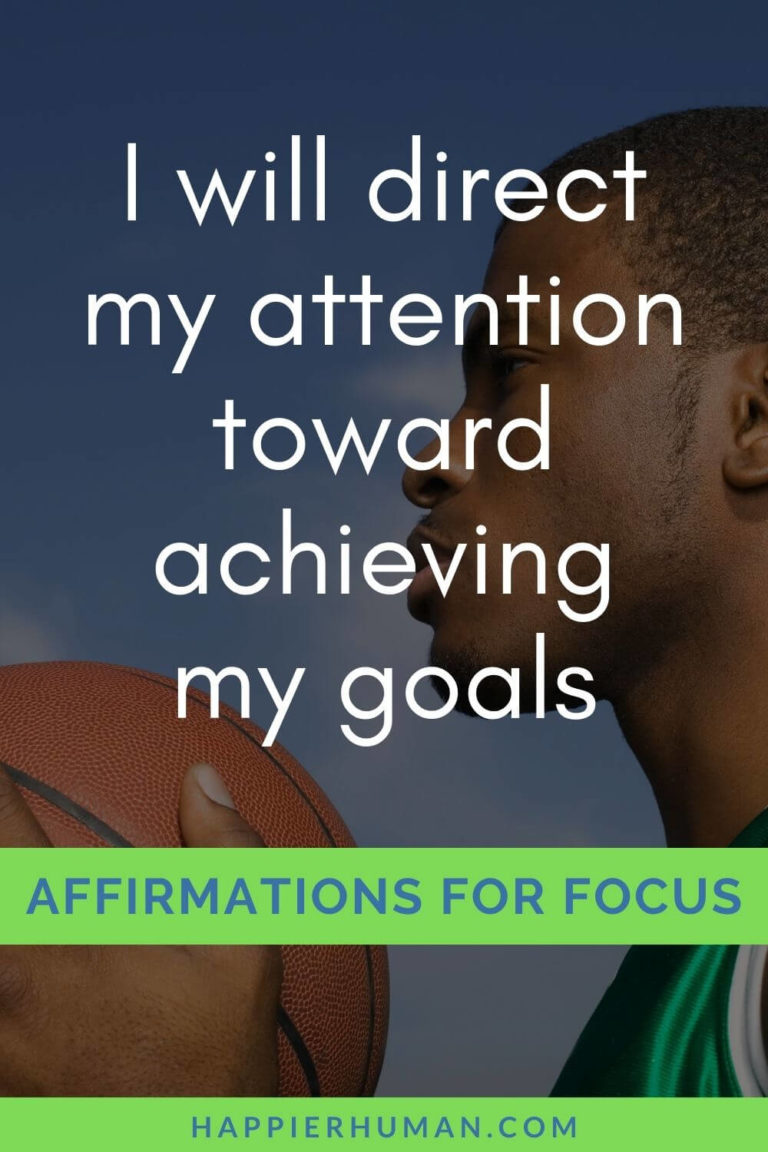 100 Affirmations for Focus and Concentration - Happier Human
