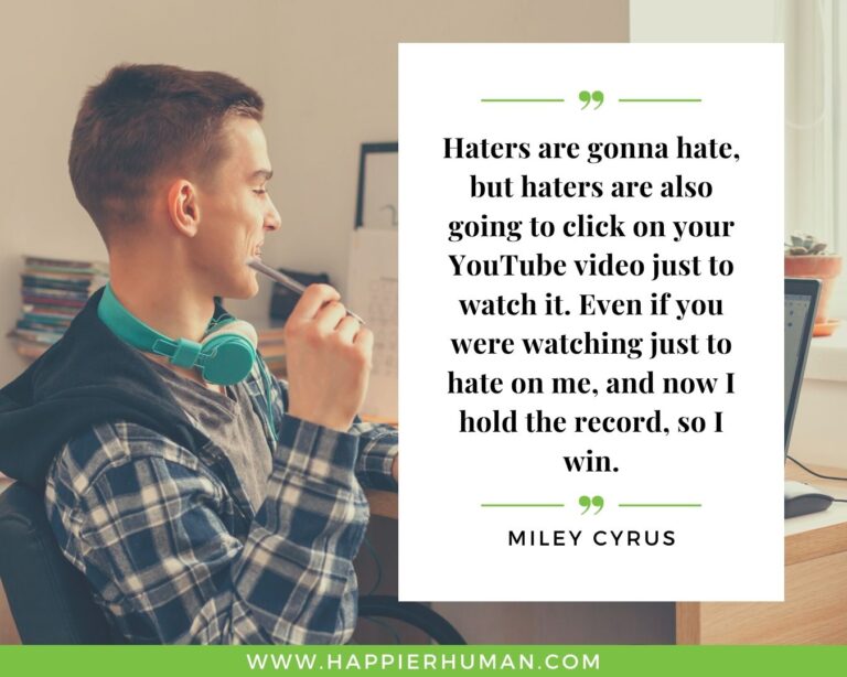 100 Haters Quotes for Dealing with Negative People - Happier Human