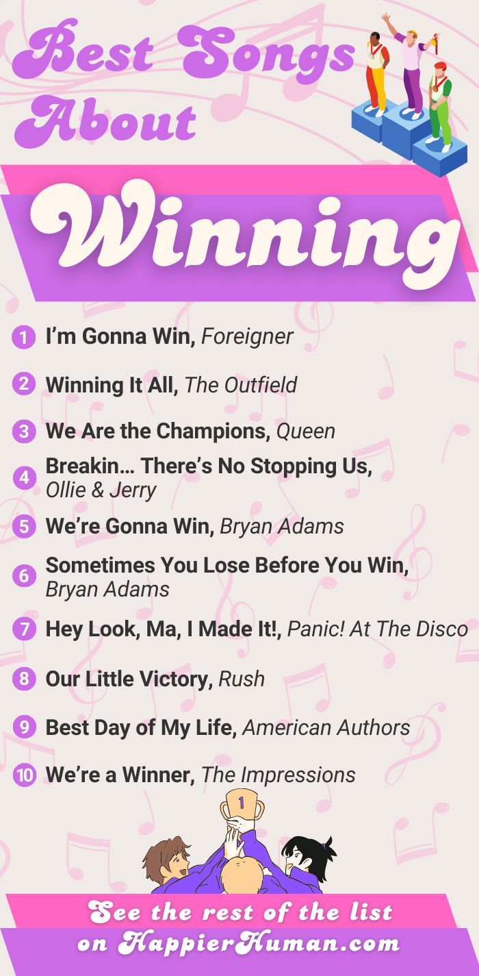 45 Best Songs About Winning and Achieving Victory in Life - Happier Human 45 Best Songs About Winning and Achieving Victory in Life - Happier Human