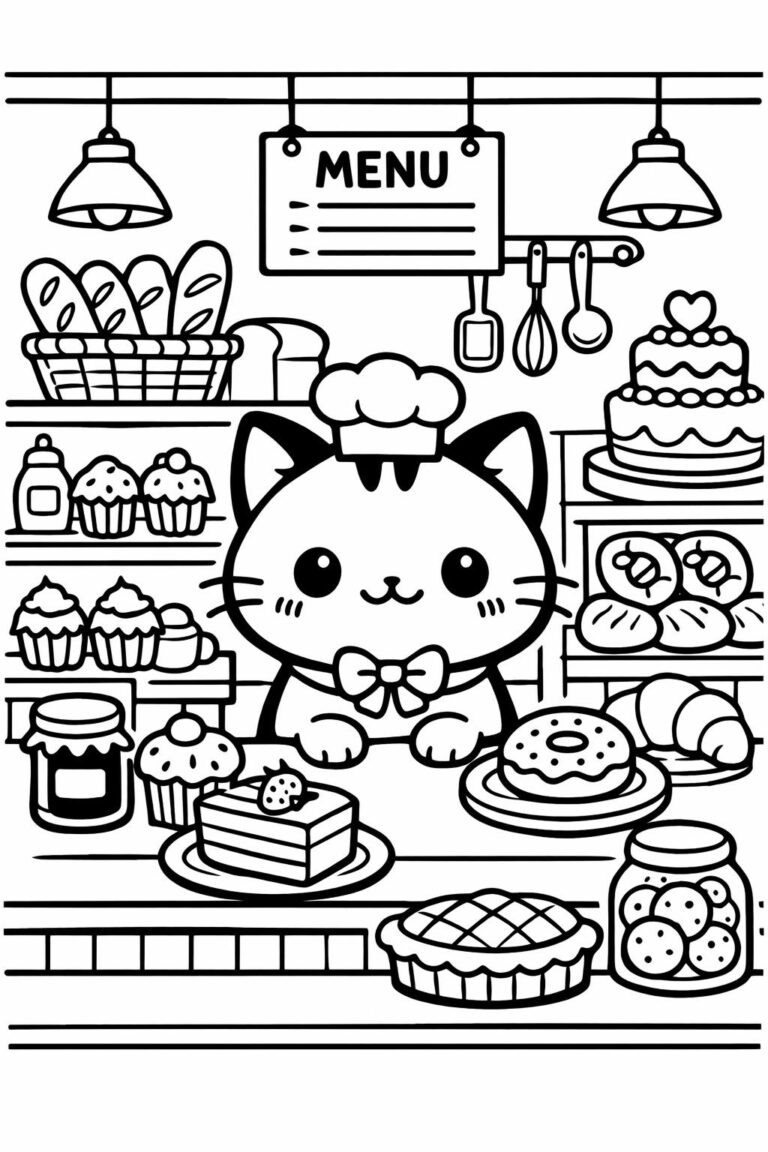 45 Cute Kawaii Animals Coloring Pages